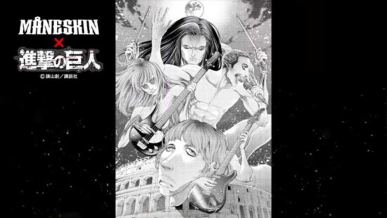 Måneskin devient Giants dans une affiche spéciale conçue par Hajime ...